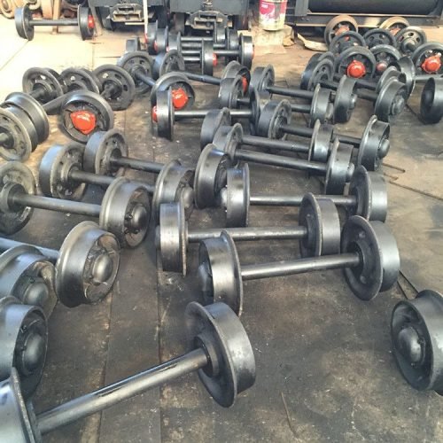 Cast steel Ore Cart Mining Coal Mine Cart Wheels Set - YingLin Mining ...